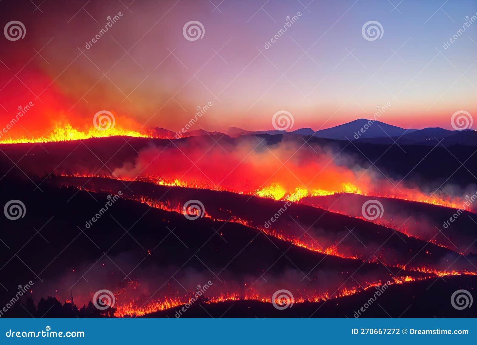 Rain Forest Fire Disaster is Burning Caused by Humans, Wildfire ...
