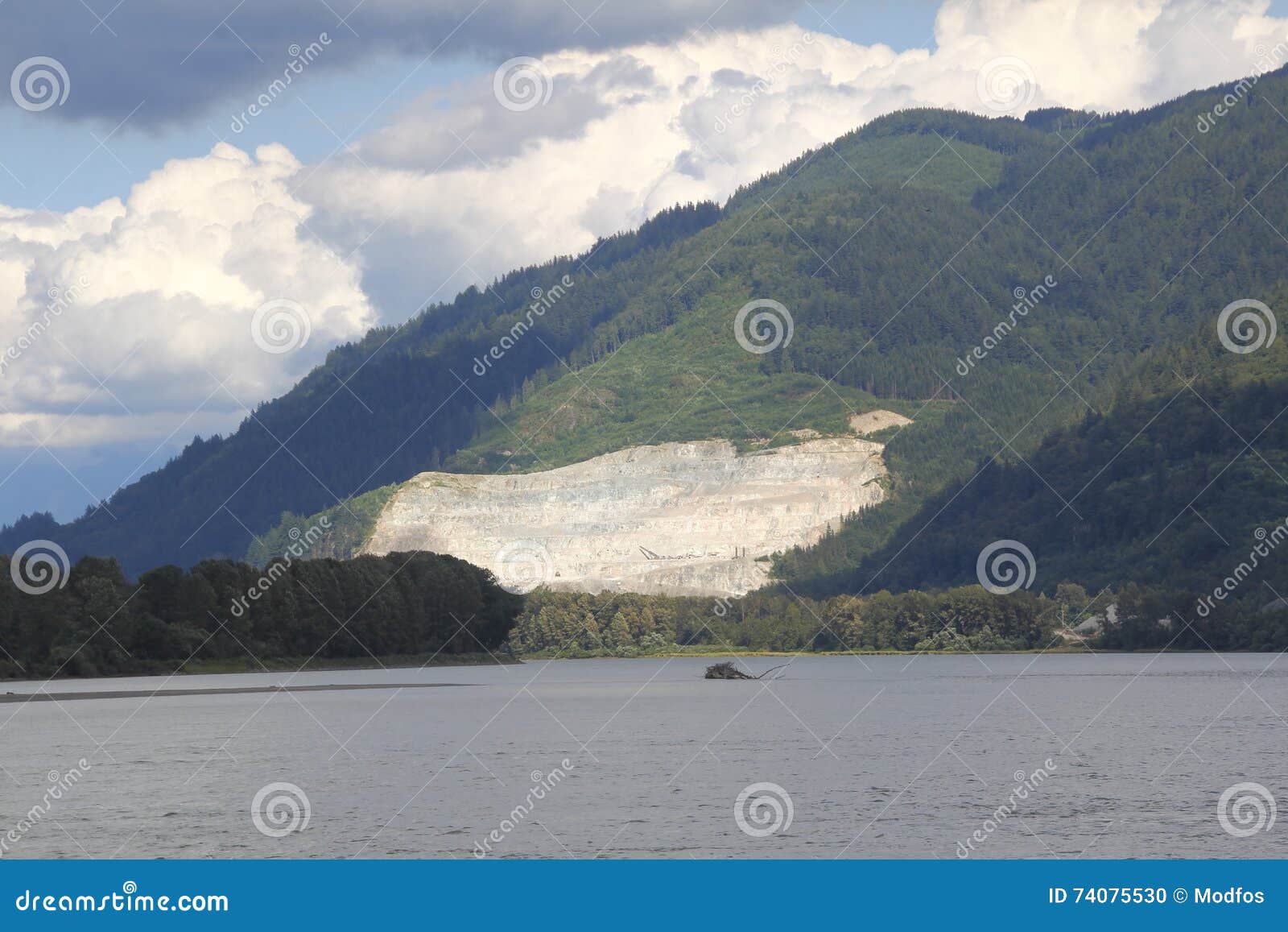 Rain Forest and Open Pit Mining Stock Photo - Image of british, pacific ...
