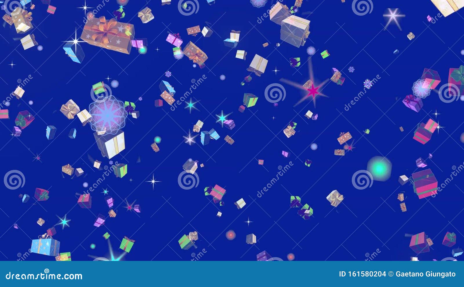 A Rain of Gifts. 3D Rendering Stock Footage - Video of celebration ...