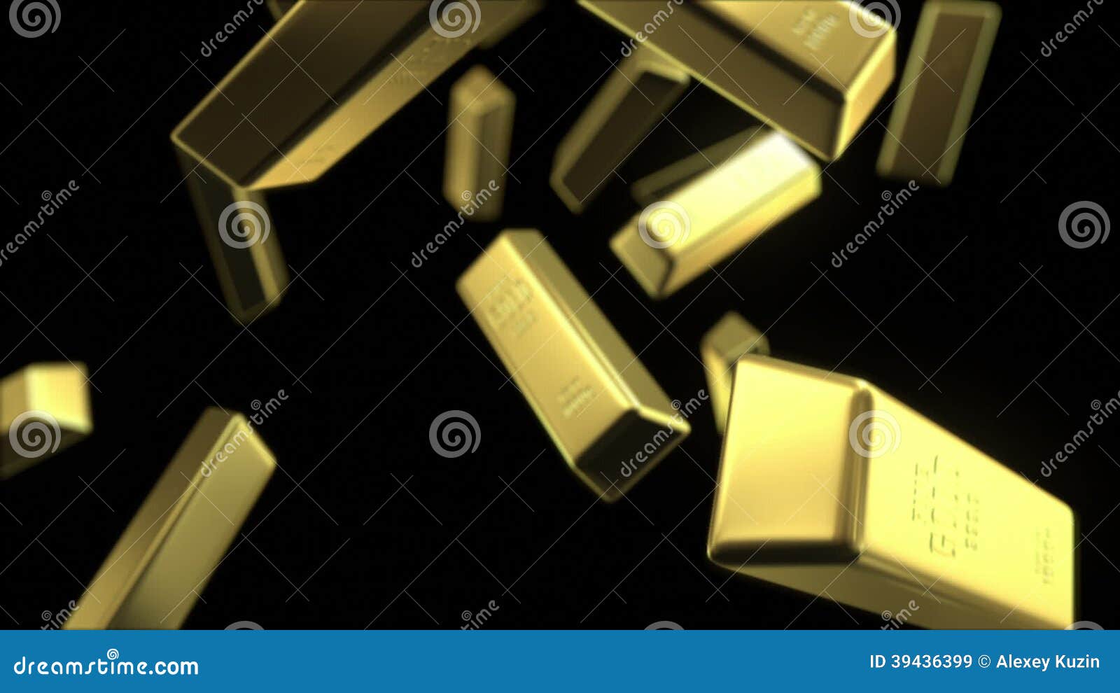 Rain of gold bars stock video. Video of loopable, finance - 39436399