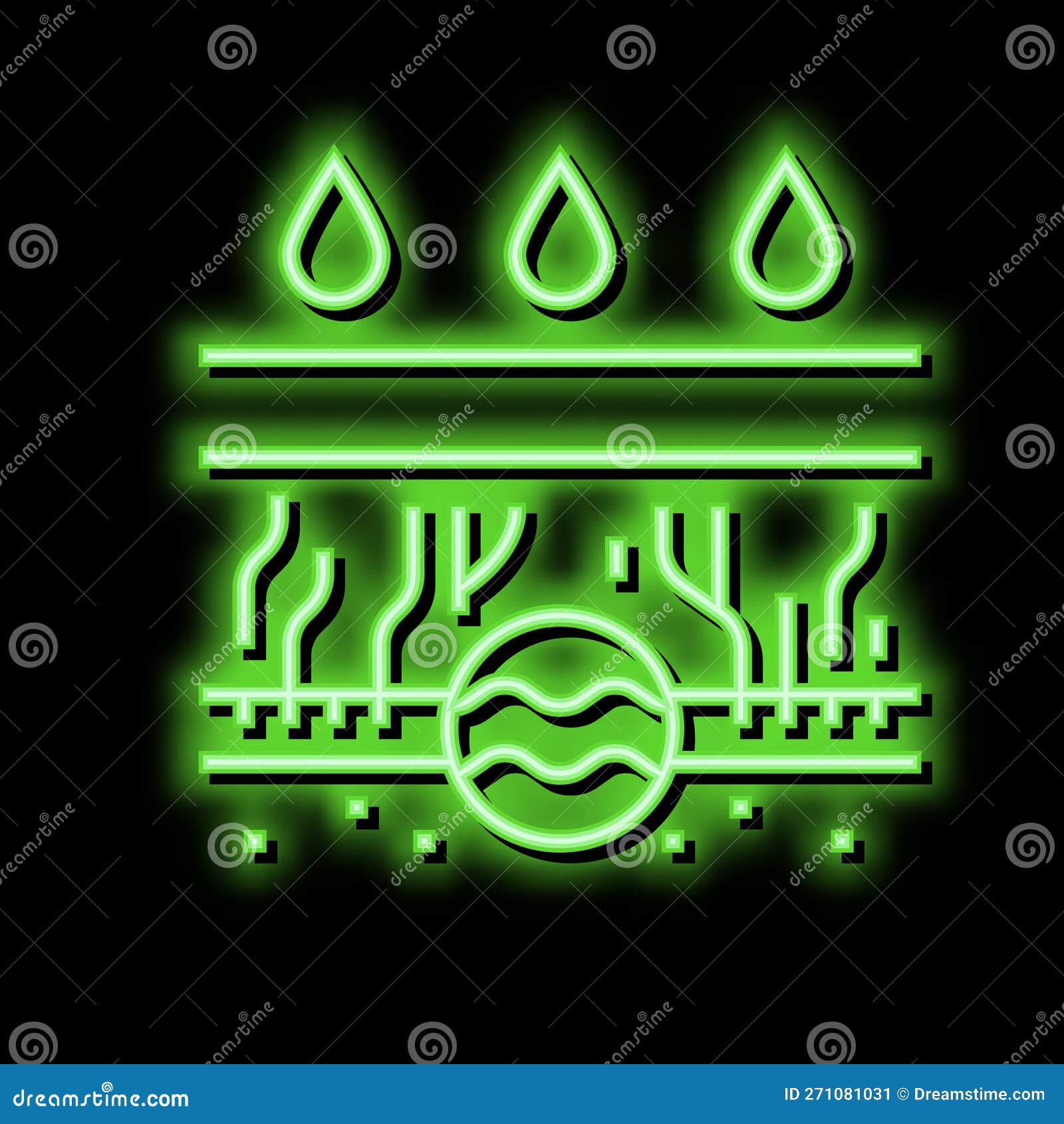 Rain Gutter Drainage System Neon Glow Icon Illustration Stock Vector ... Rain Gutter Drainage System Neon Glow Icon Illustration Stock Vector ...