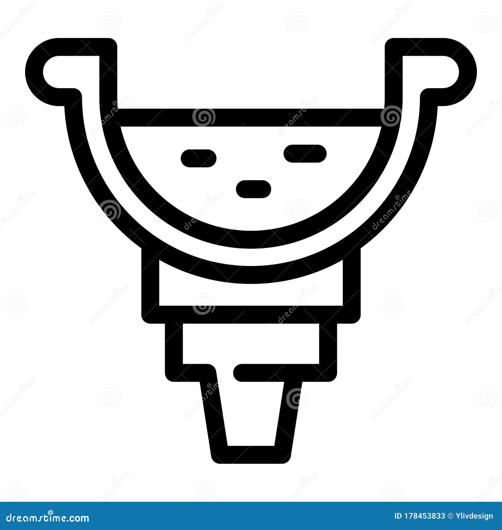 Rain Gutter Icon Outline Style Stock Vector Illustration Of Outline