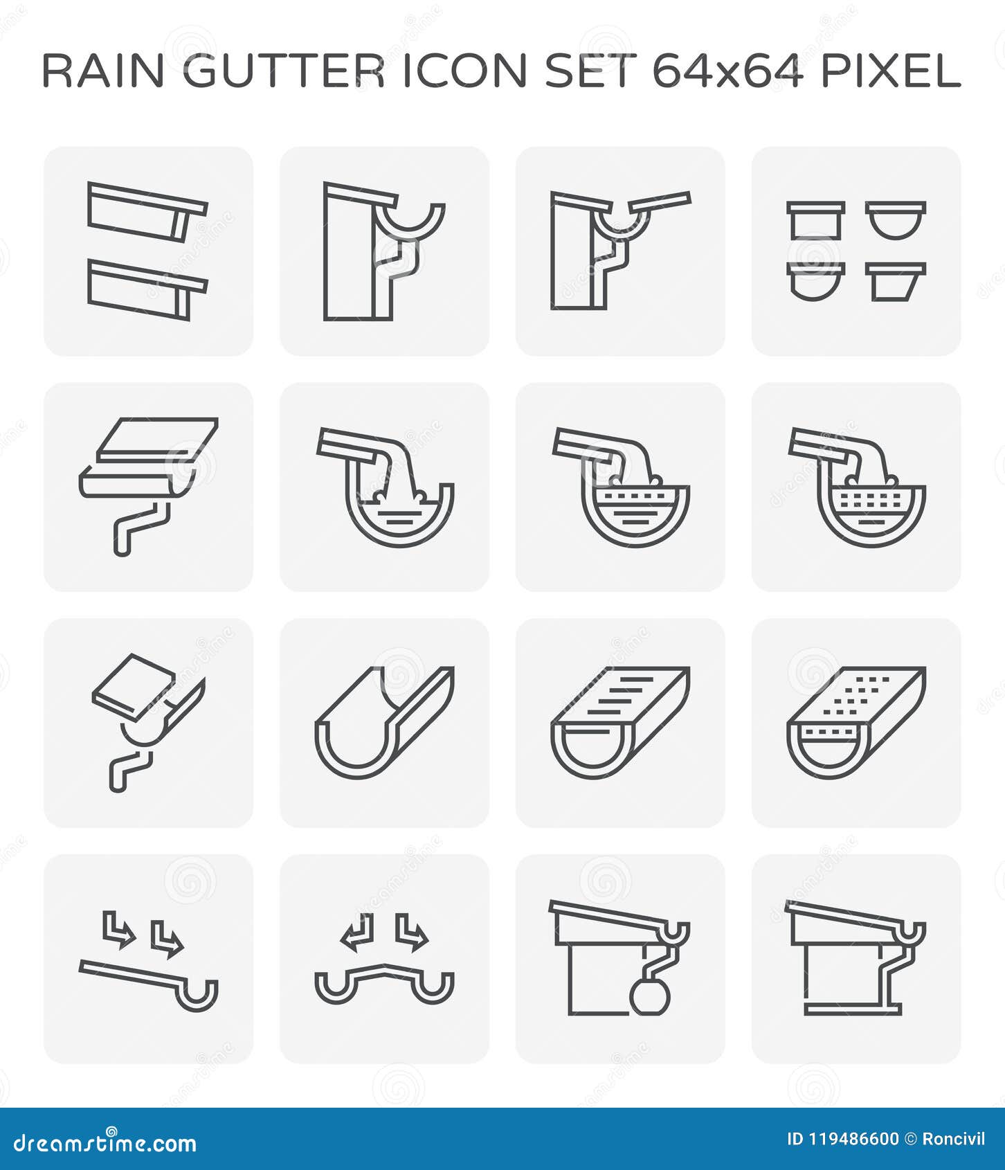 Rain Gutter And House Roof Logo Template. Roof Downspout Vector Design ...