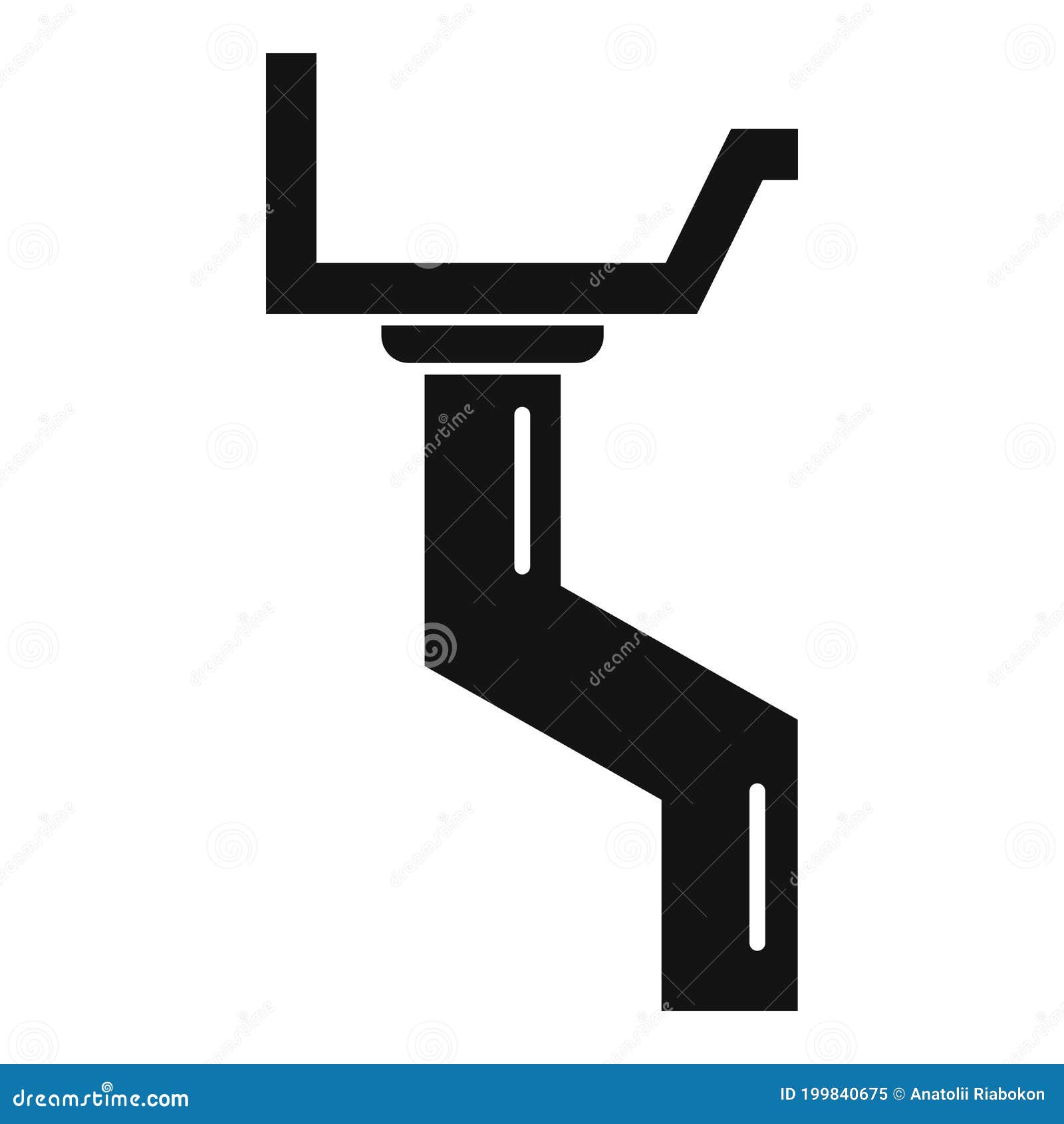Rain Gutter Icon, Simple Style Stock Vector - Illustration of deck ...