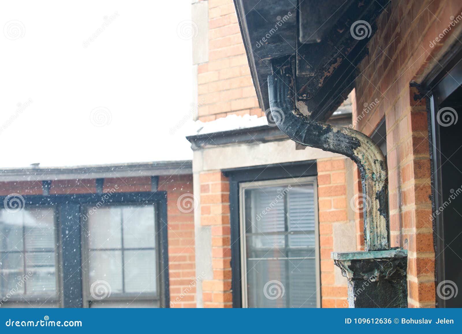 A Rain Gutter or Surface Water Collection Channel Stock Photo - Image ...
