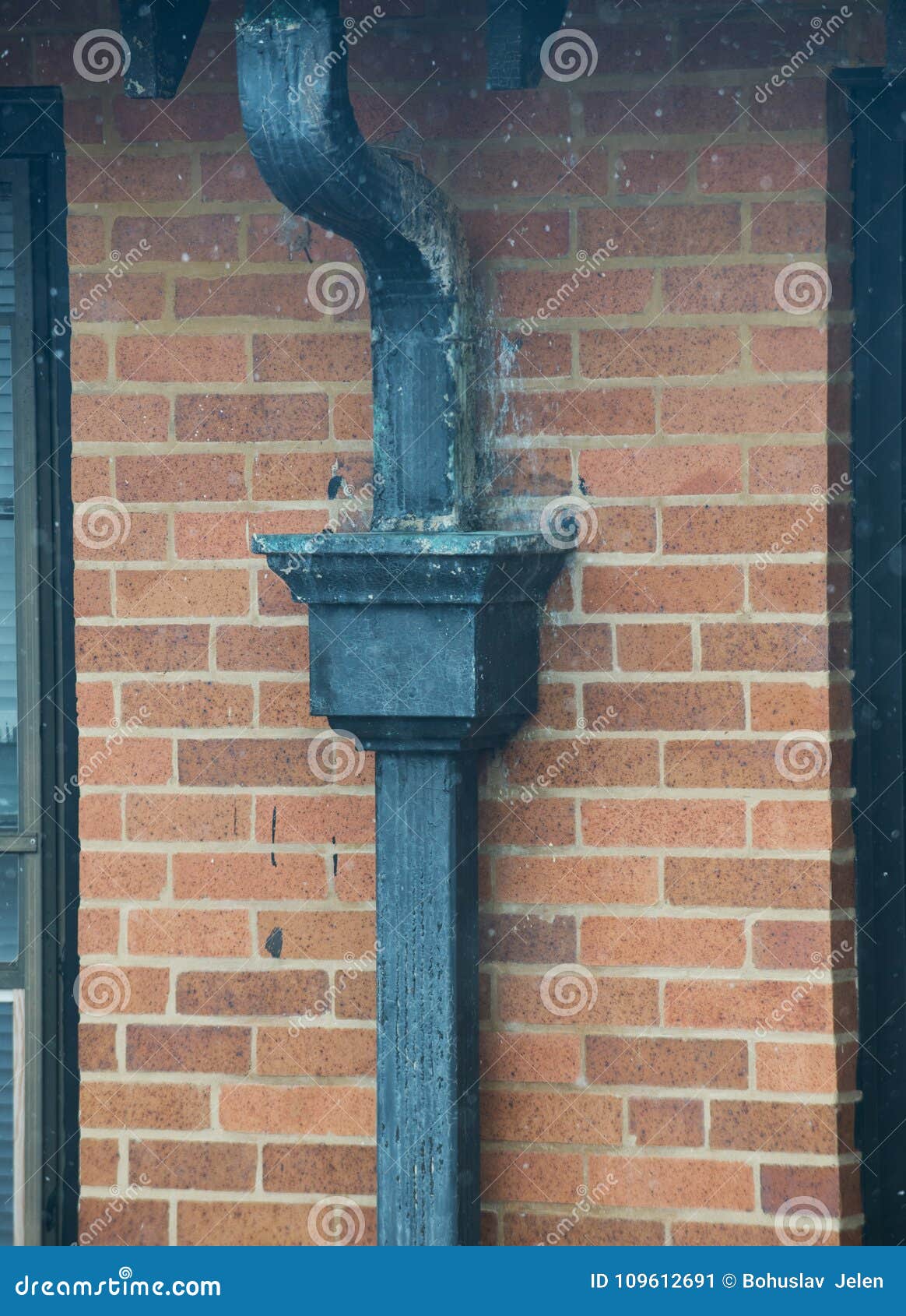 A Rain Gutter or Surface Water Collection Channel Stock Image - Image ...