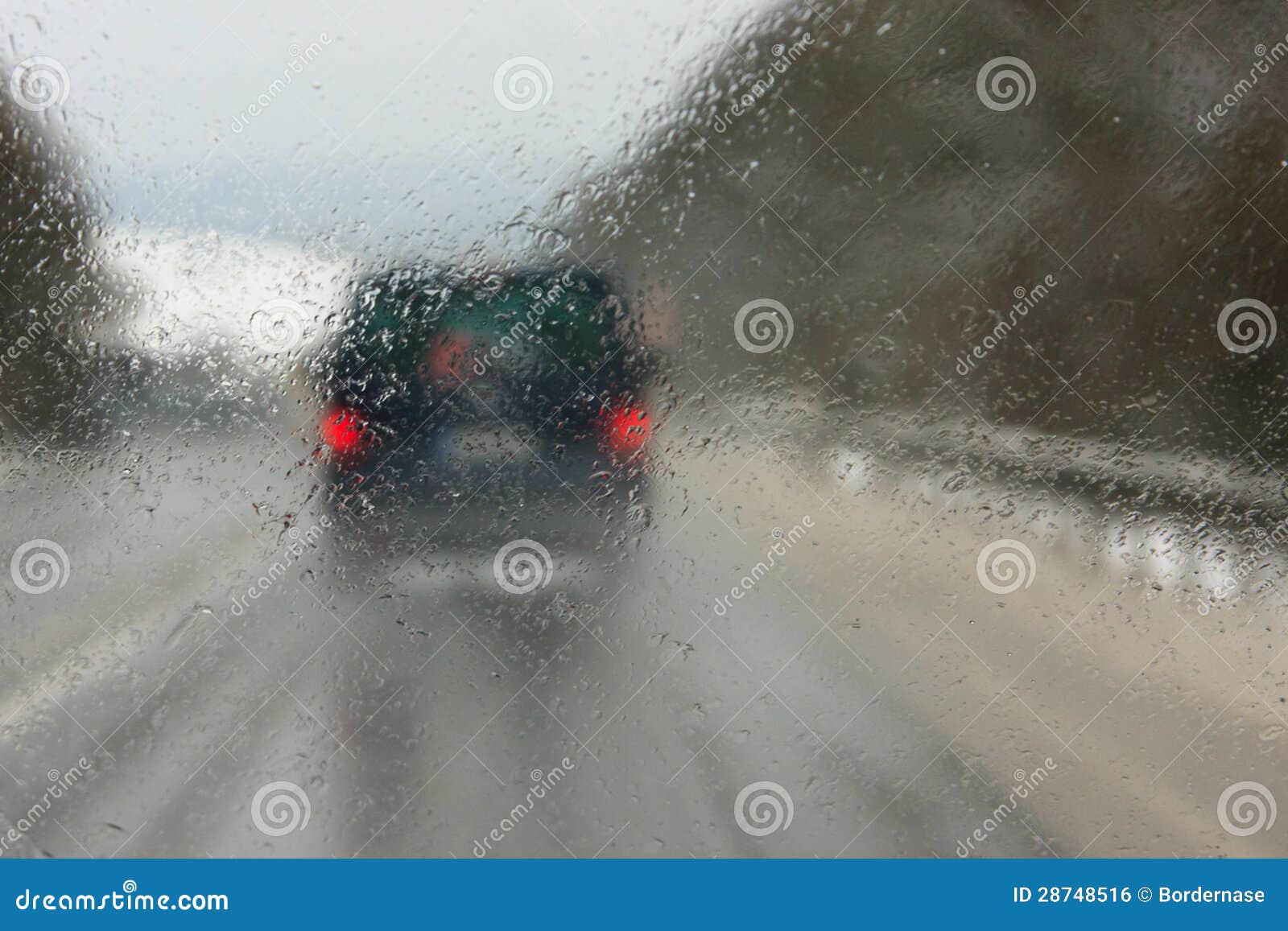 Rain on the Highway stock photo. Image of highway, vehicle - 28748516