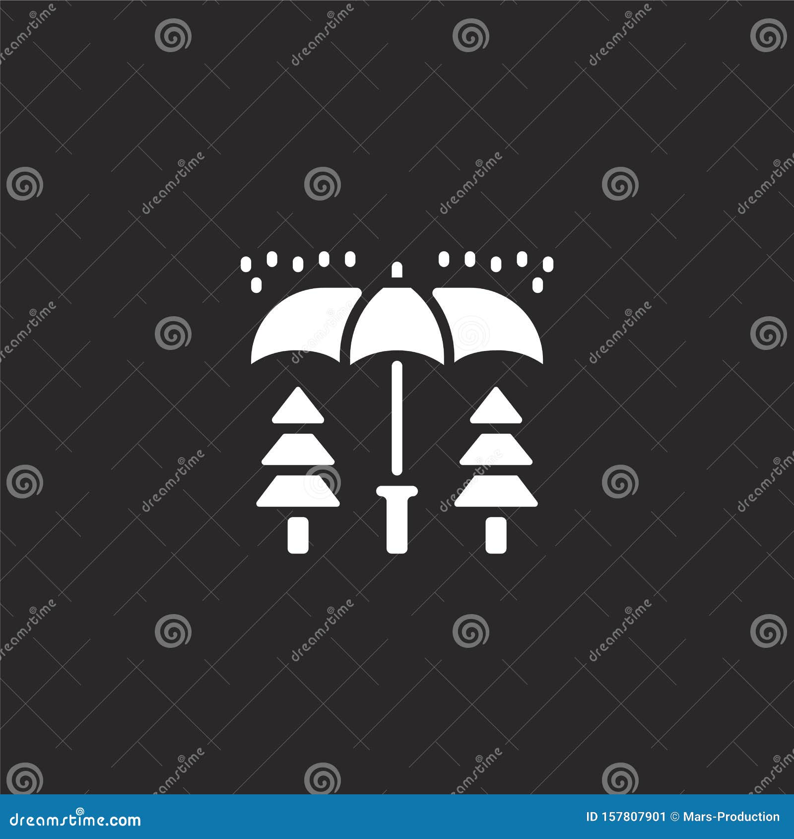 Rain Icon. Filled Rain Icon for Website Design and Mobile, App ...