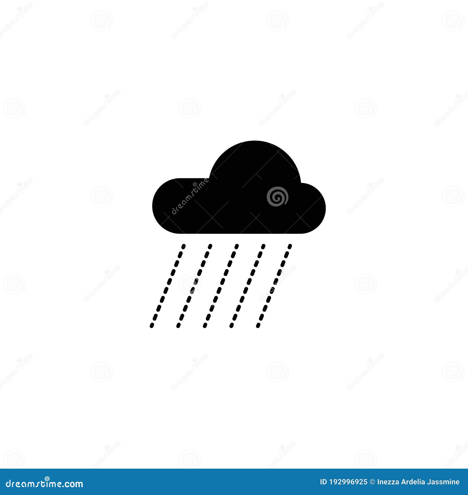 Rain Icon, Illustration Design Template Stock Vector - Illustration of ...