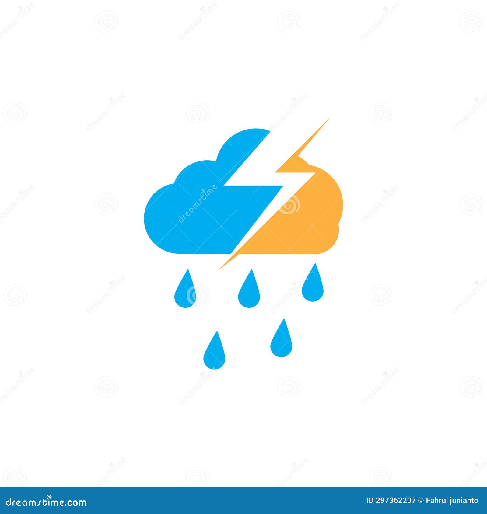 Rain Icon and Symbol Vector Template Illustration Stock Illustration ...