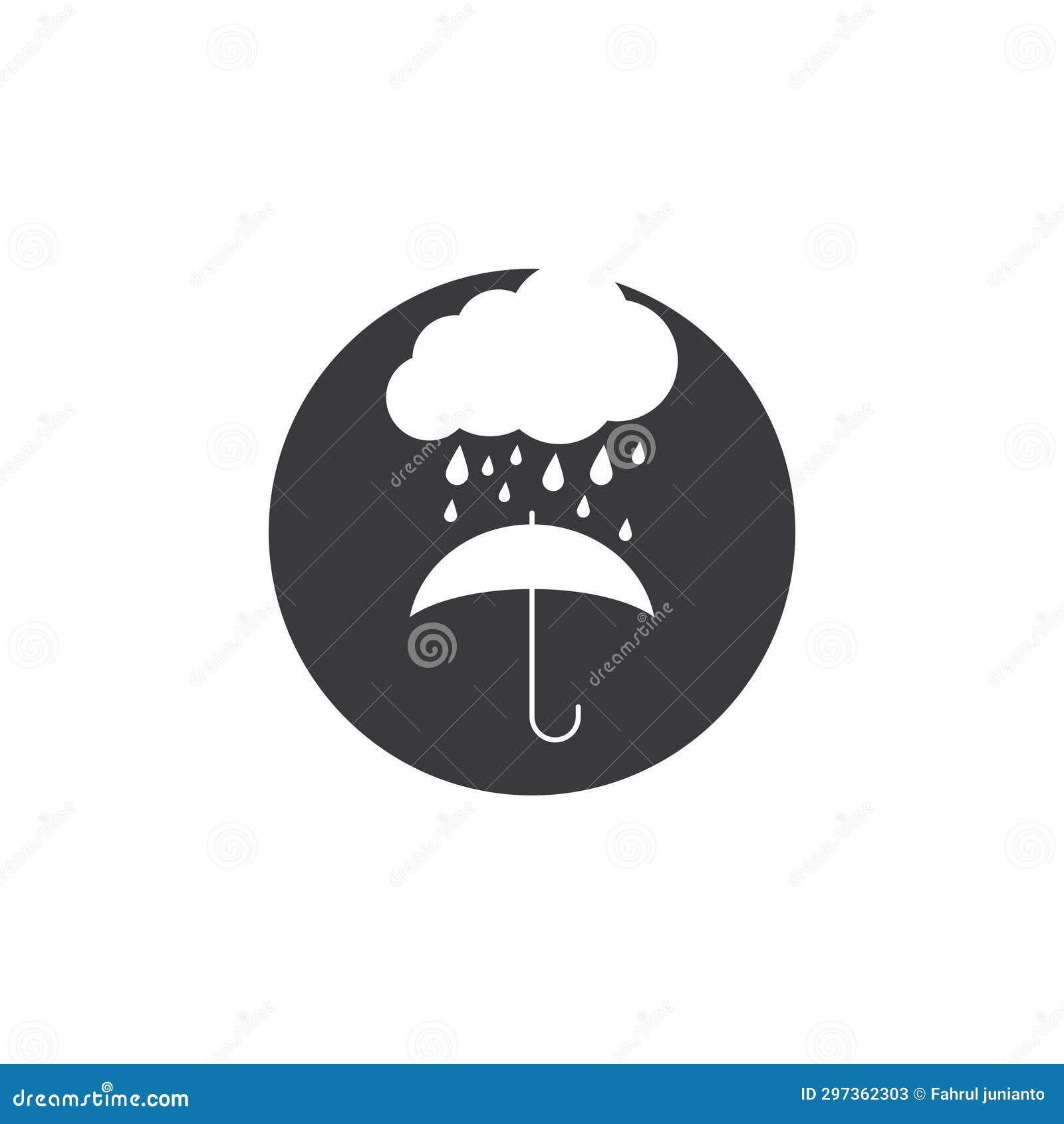 Rain Icon and Symbol Vector Template Illustration Stock Illustration ...