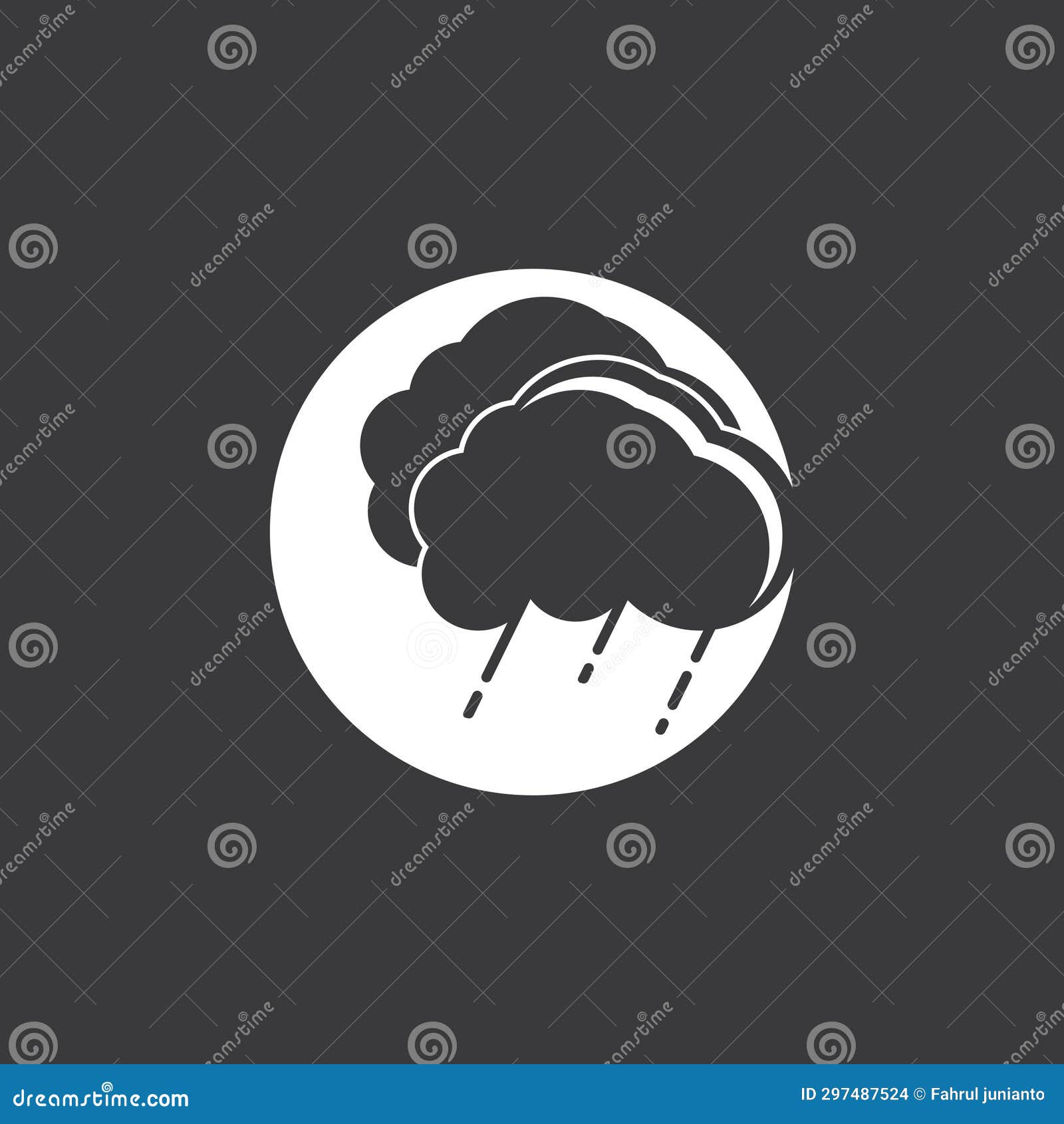 Rain Icon and Symbol Vector Template Illustration Stock Illustration ...