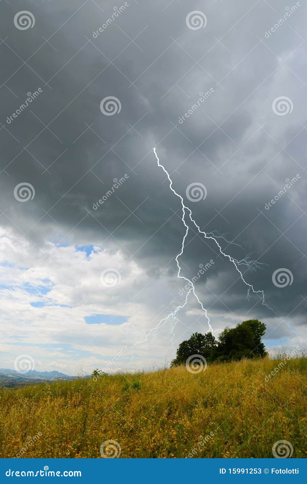 Rain incoming stock image. Image of tree, mountain, summer - 15991253