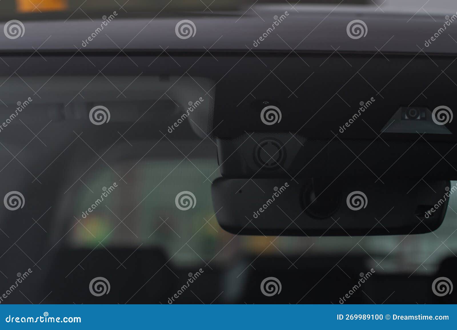 Rain and Light Sensor on the Windshield Stock Photo - Image of ...