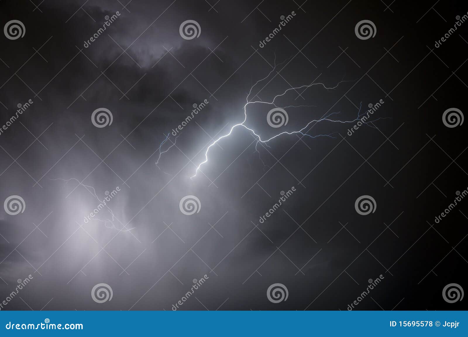 Rain and Lightning stock photo. Image of electric, roofs - 15695578