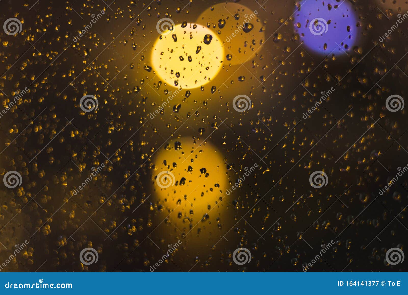 Rain Lights Dark Mood Color Stock Image - Image of mood, color: 164141377
