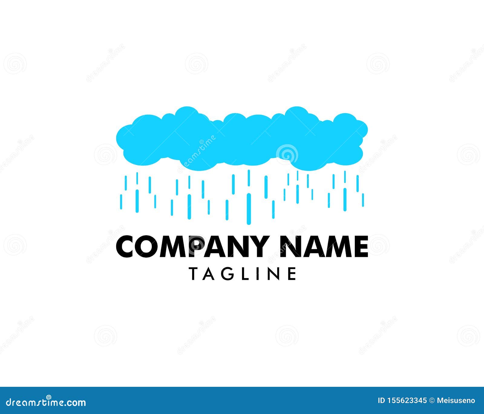 Rain Logo Design Vector Template Stock Vector - Illustration of ...