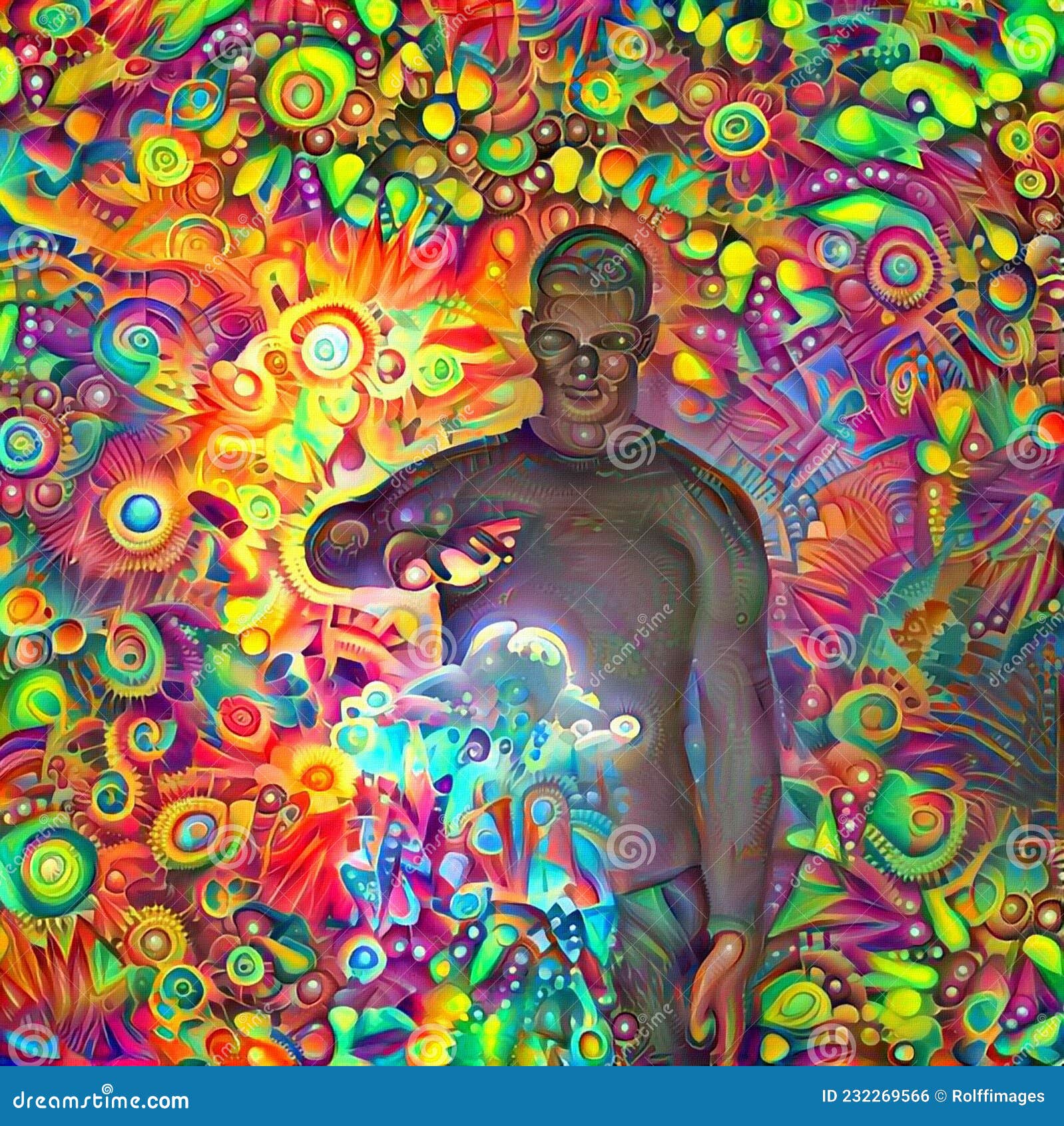 The rain maker stock illustration. Illustration of hand - 232269566