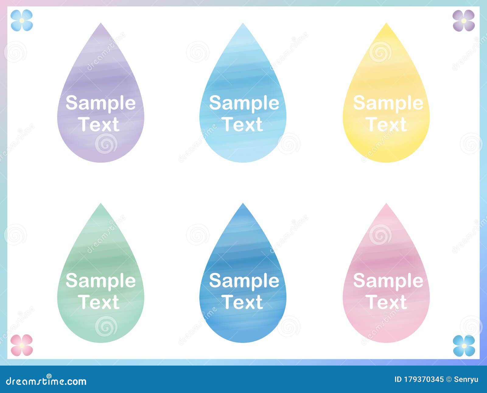 Rain mark set stock vector. Illustration of season, nature - 179370345