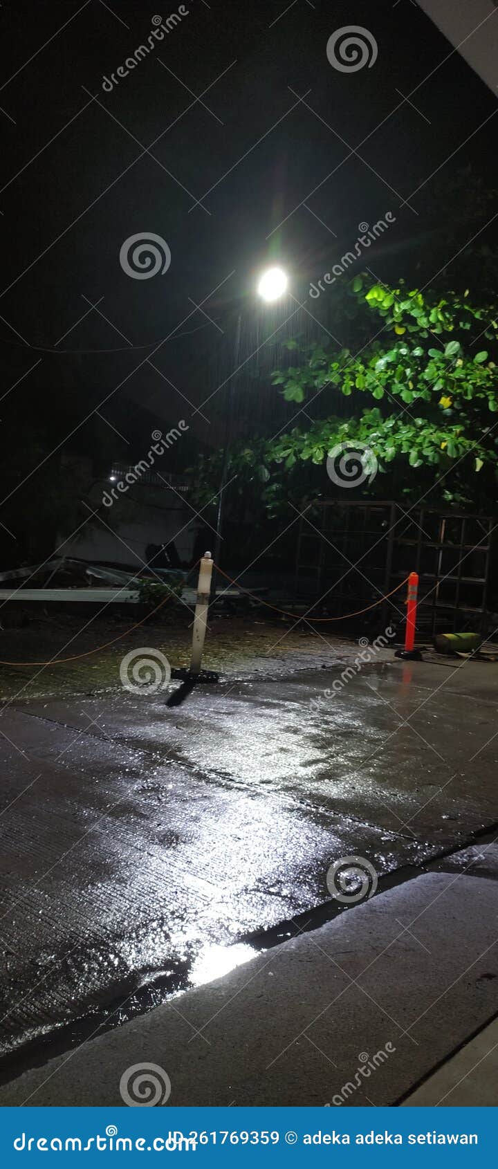 Rain in the Midle Off Night Stock Image - Image of infrastructure ...