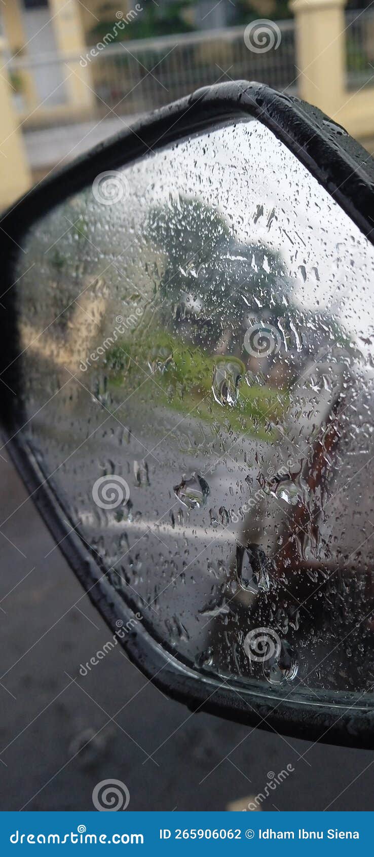 Rain on the Mirror from Different Angles Stock Photo - Image of ...