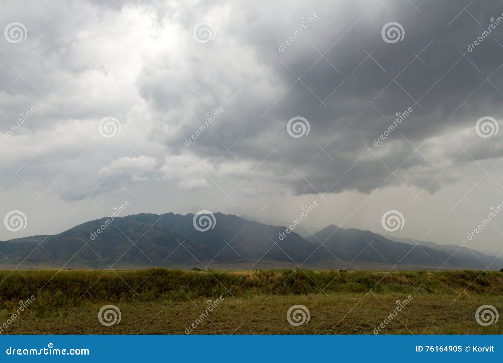 Rain in the mountains stock image. Image of environment - 76164905