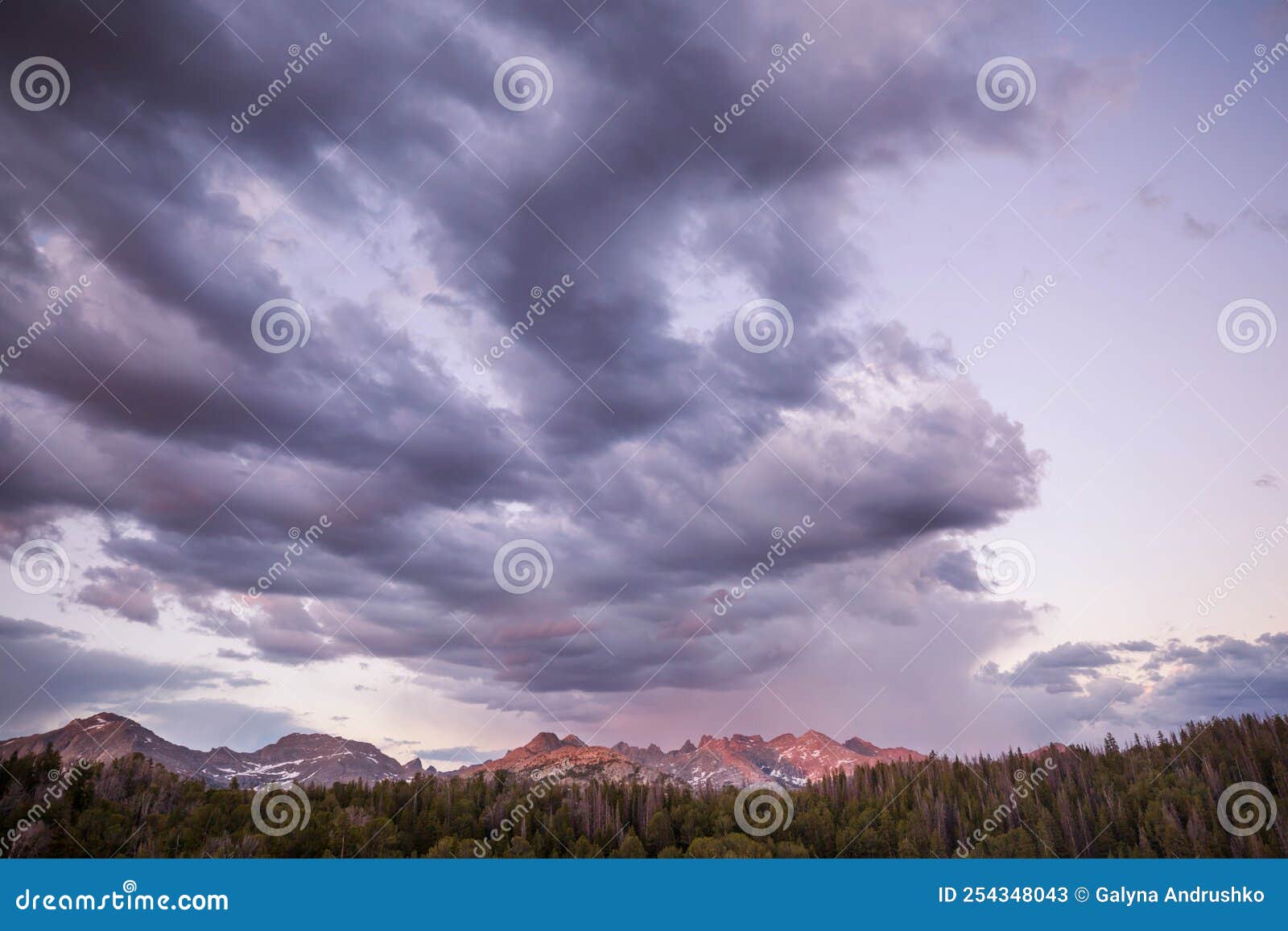 Rain in mountains stock image. Image of american, mountains - 254348043