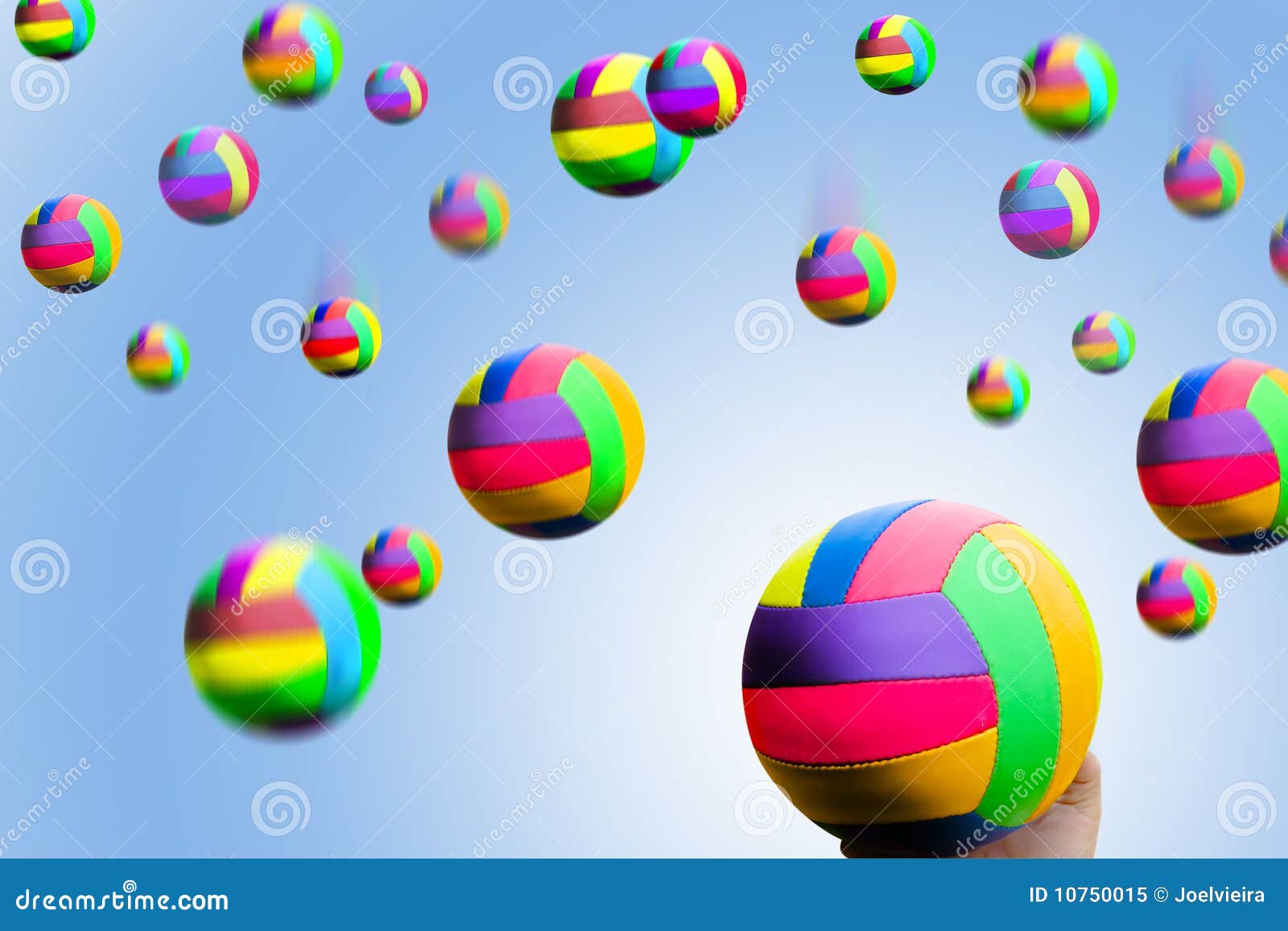 Rain of multicolor balls stock image. Image of circle - 10750015
