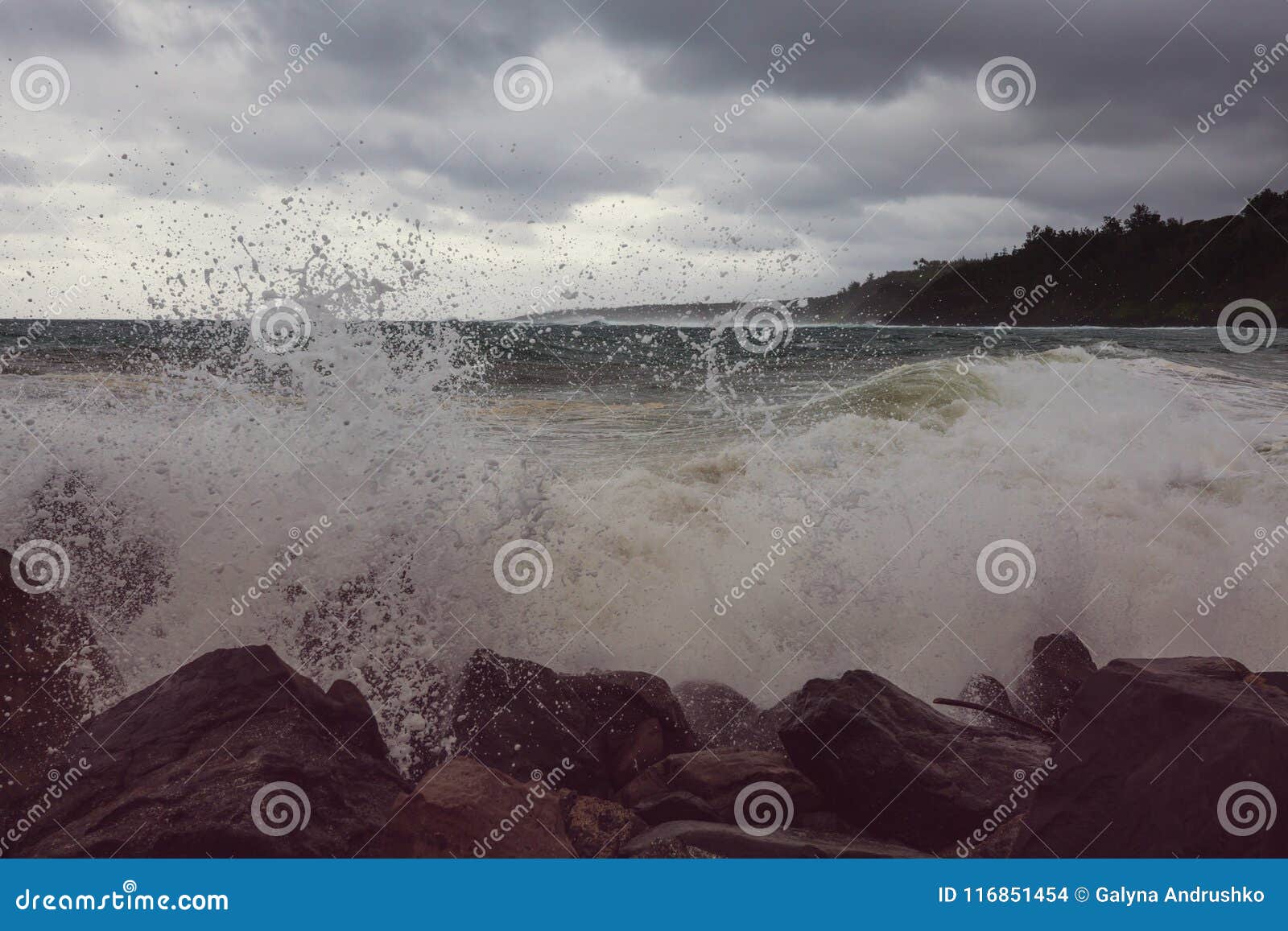 Storm in ocean stock photo. Image of stormy, atmosphere - 116851454