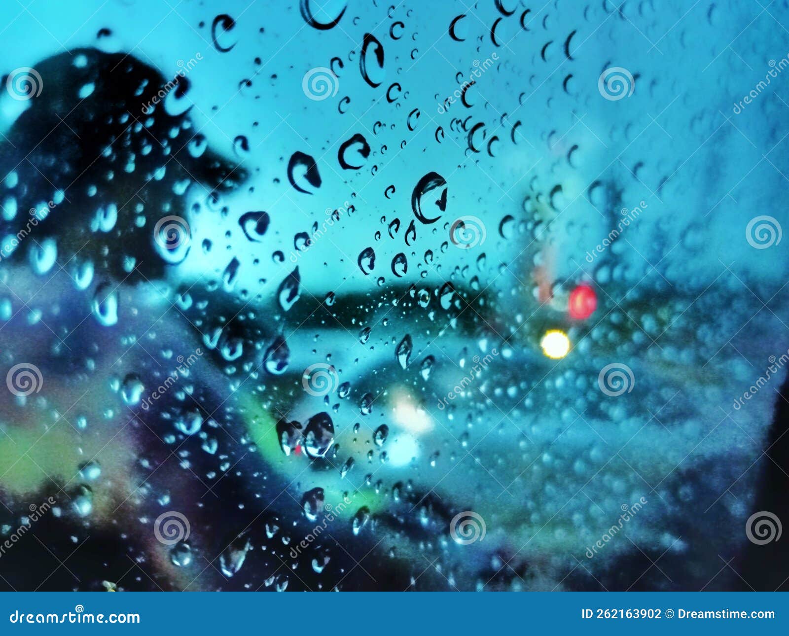 Rain Out of My Windows, the Water Make a Splash on My Windows Stock ...