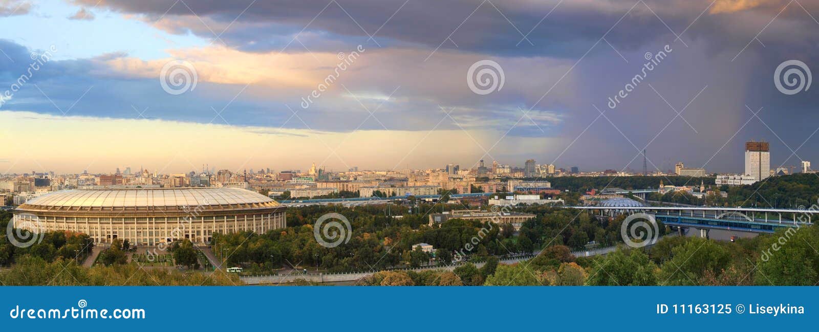 Rain over Moscow stock image. Image of blue, cityscape - 11163125