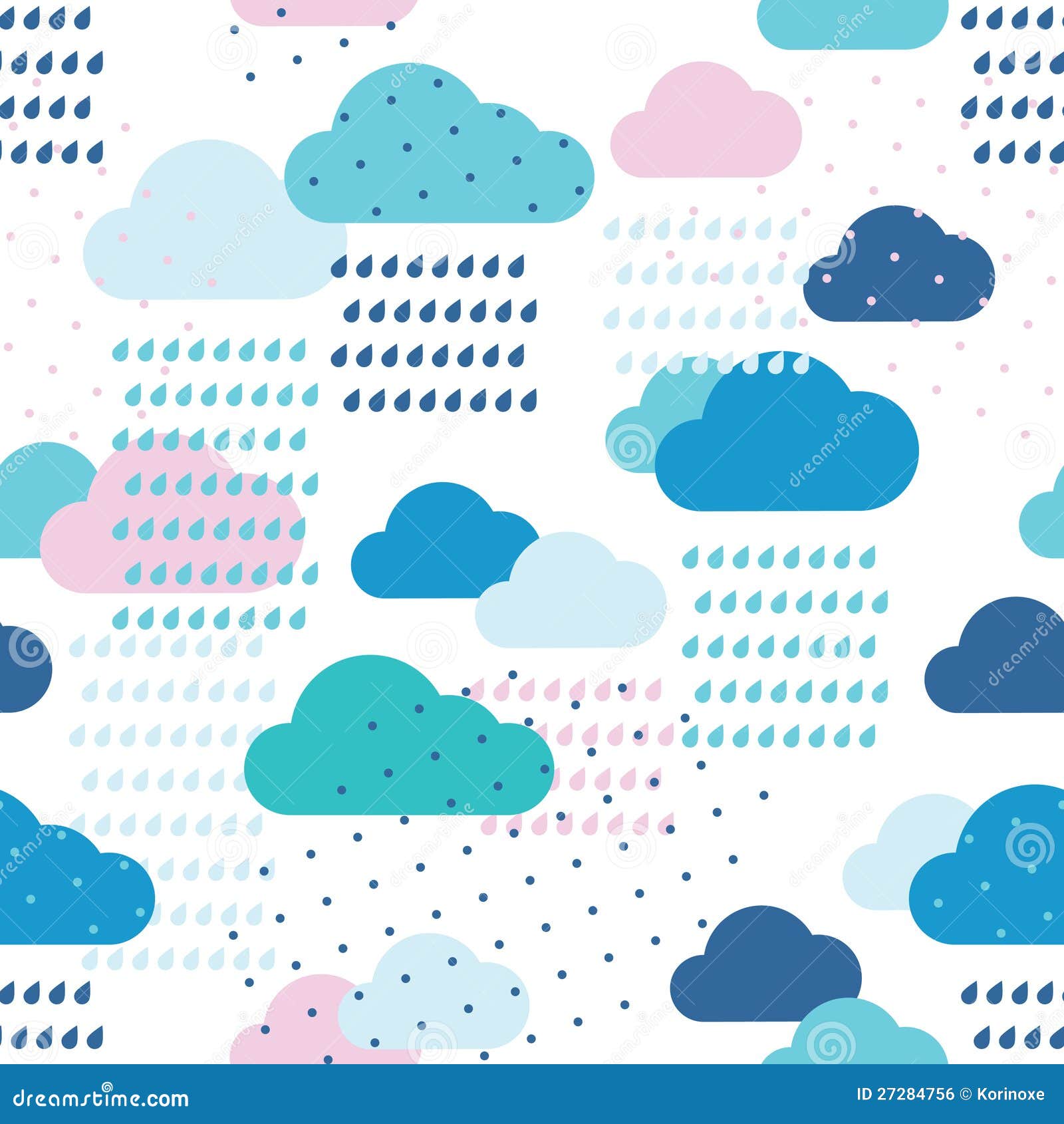 Rain pattern stock vector. Illustration of pattern, drop - 27284756