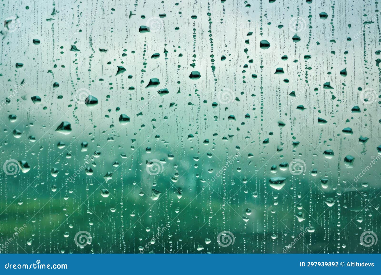Rain Pattern on a Window Glass Surface Stock Photo - Image of raindrop ...