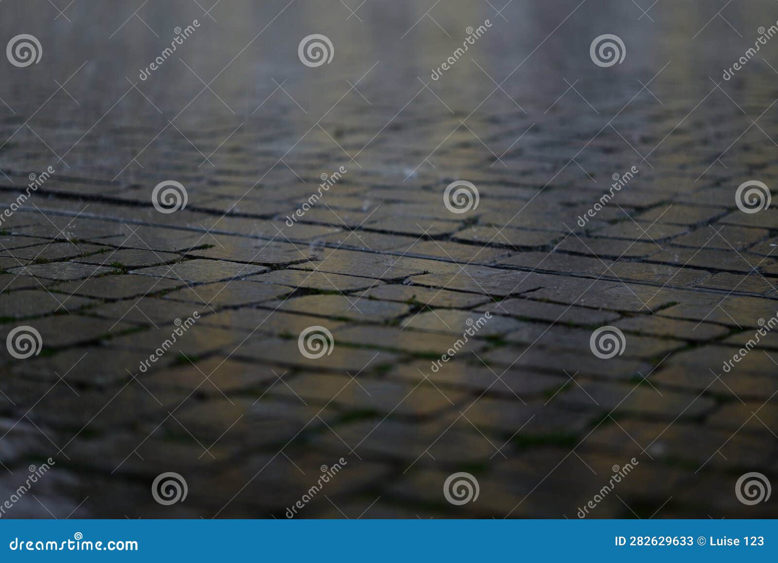 Rain on Pavement As a Close Up Stock Image - Image of outdoors, storm ...