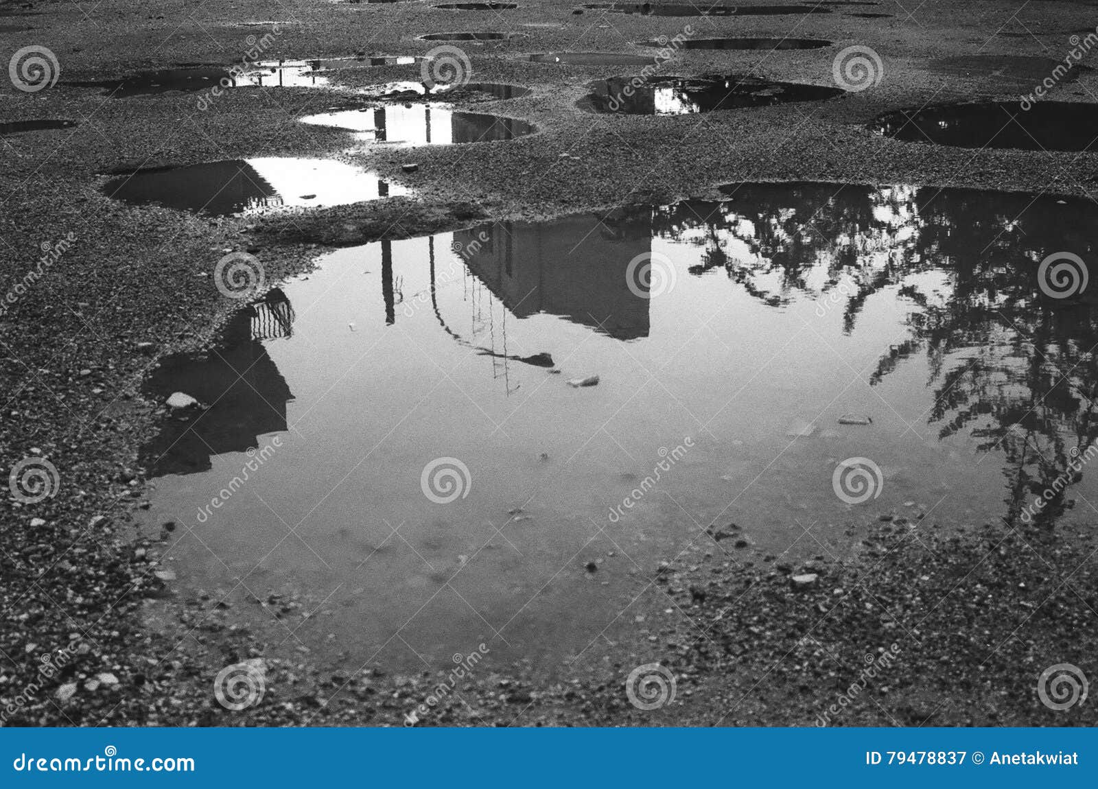 Rain Puddles At The Stairs Stock Photography | CartoonDealer.com #106517942