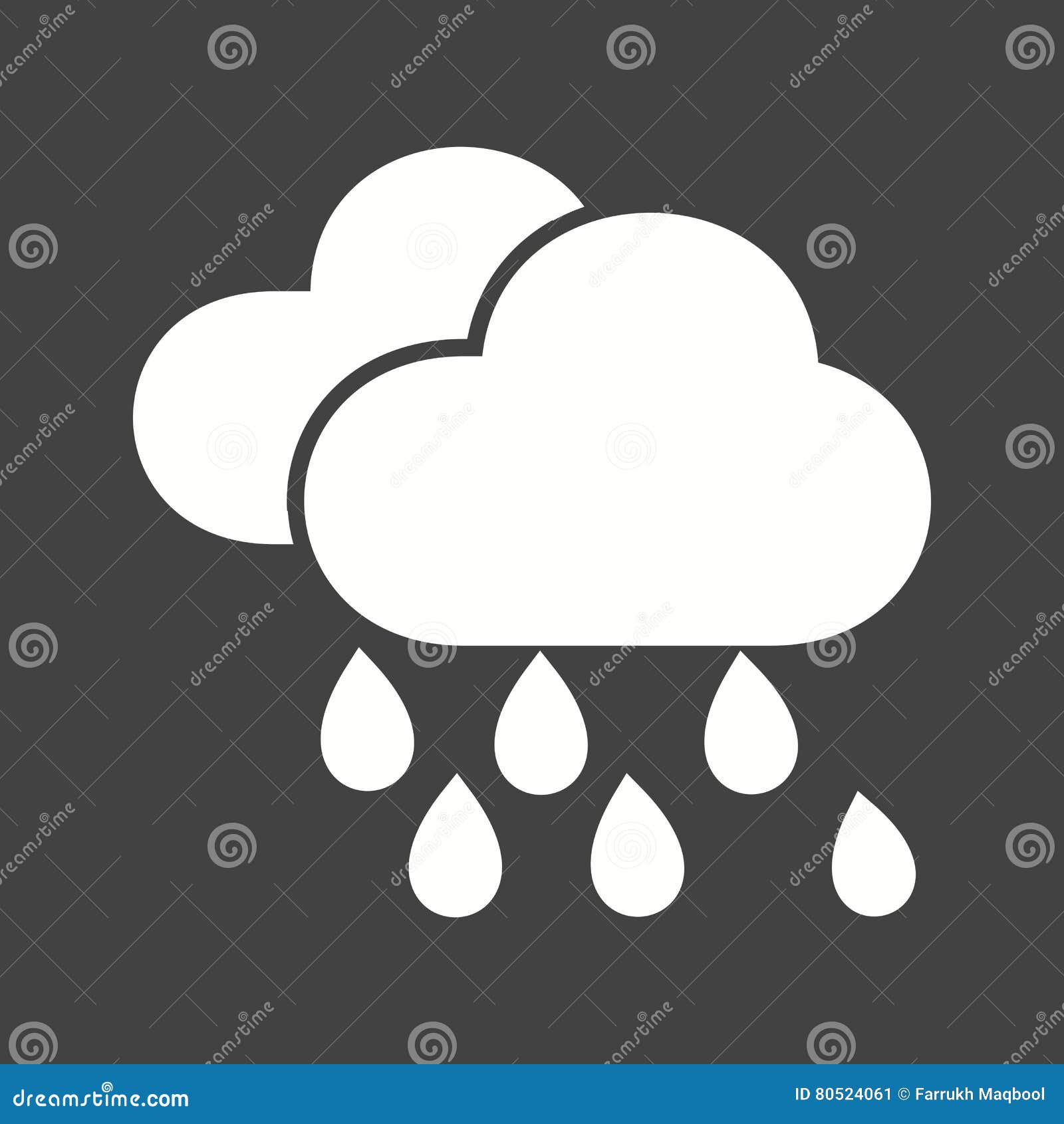 Rain stock vector. Illustration of season, weather, nature - 80524061