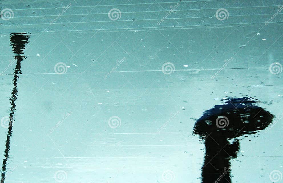 Rain reflection stock photo. Image of shadow, rain, reflection - 4002674