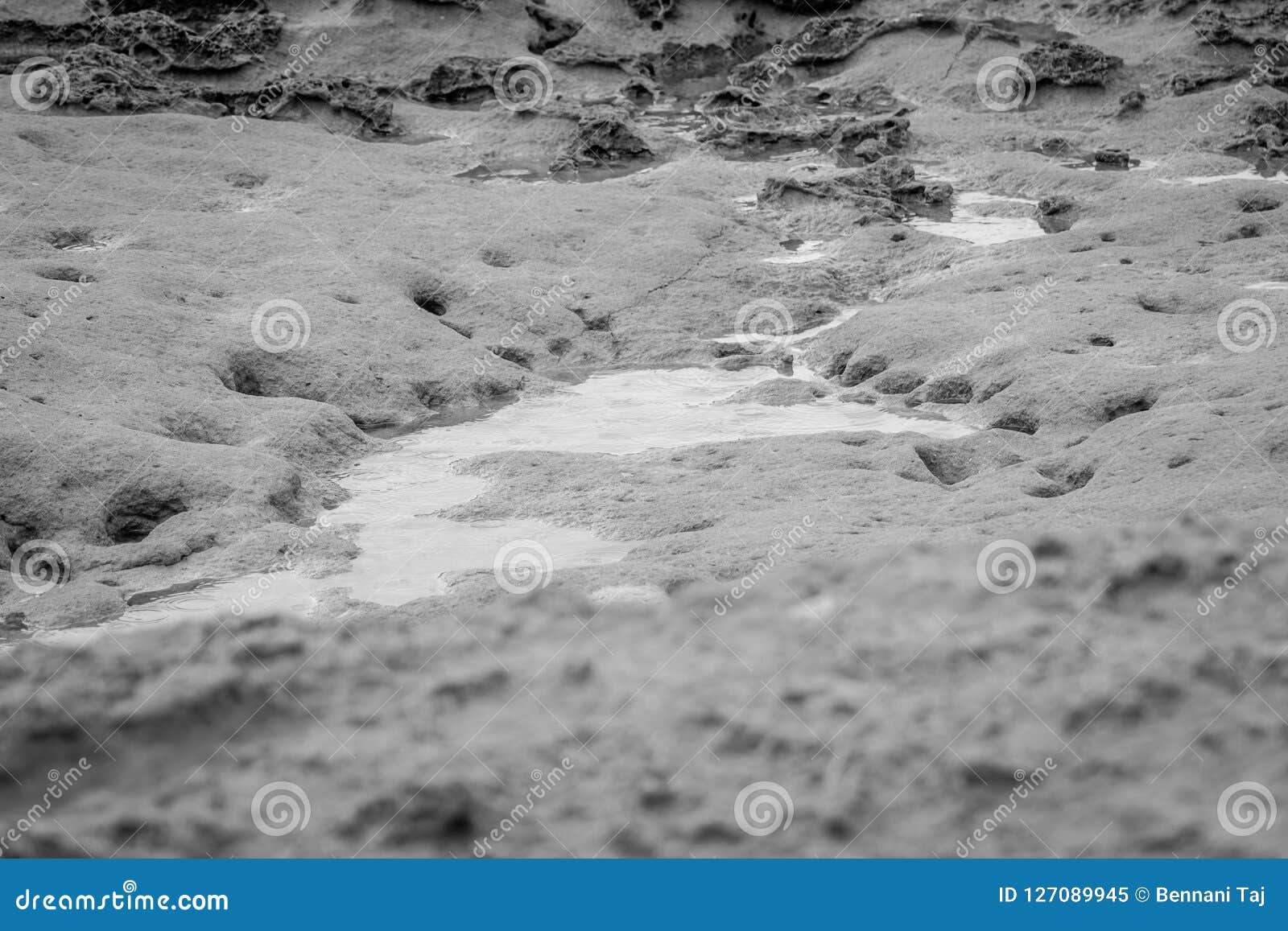 Rain on rocks stock image. Image of erosion, rain, dent - 127089945