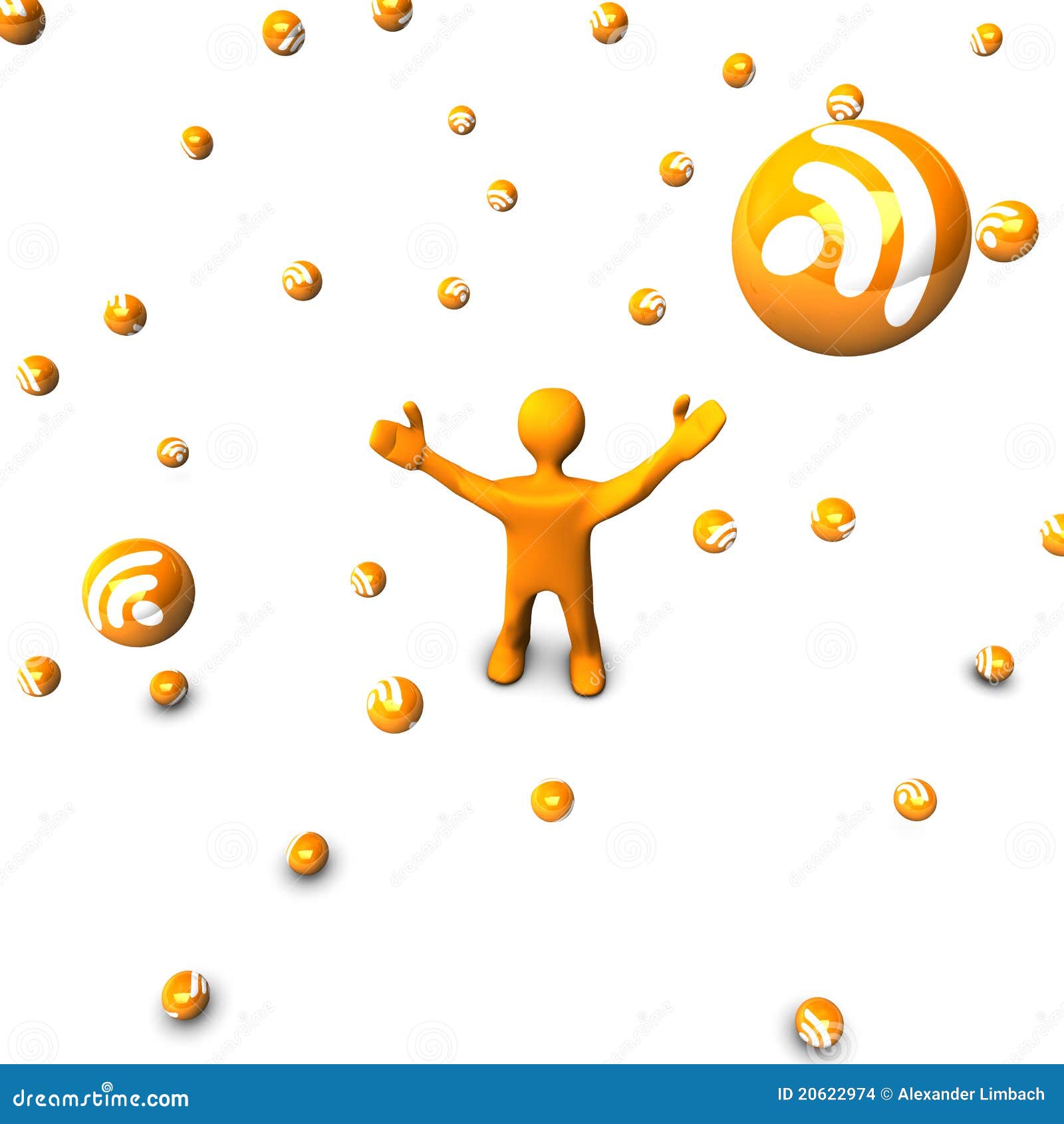 Rain of RSS stock illustration. Illustration of podcast - 20622974