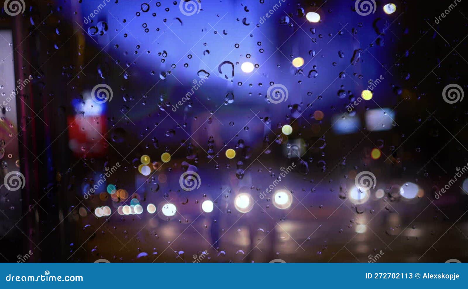 Rain Running Down a Window in a Storm in the City Stock Video - Video ...