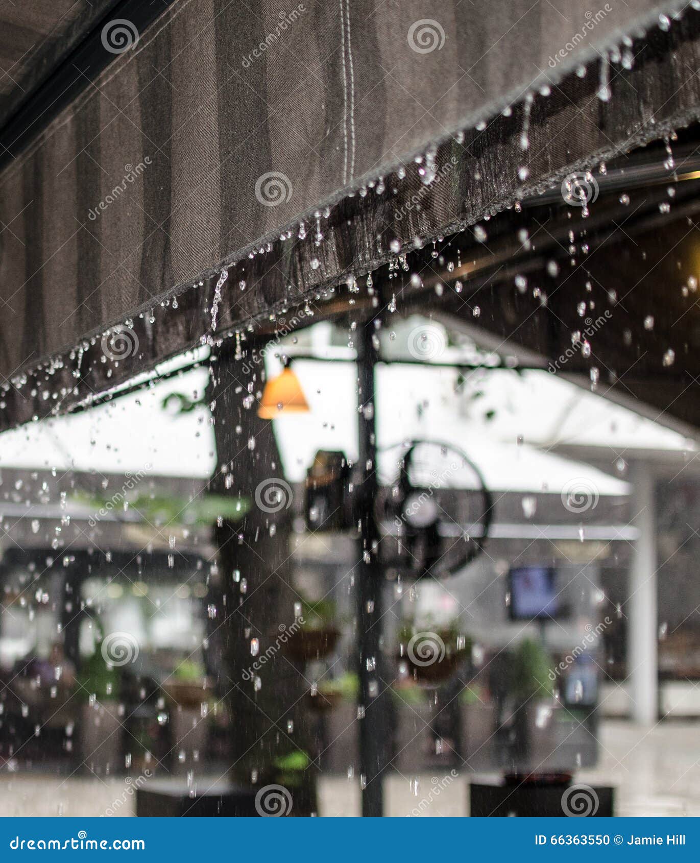 Rain running off roof stock photo. Image of roof, white - 66363550