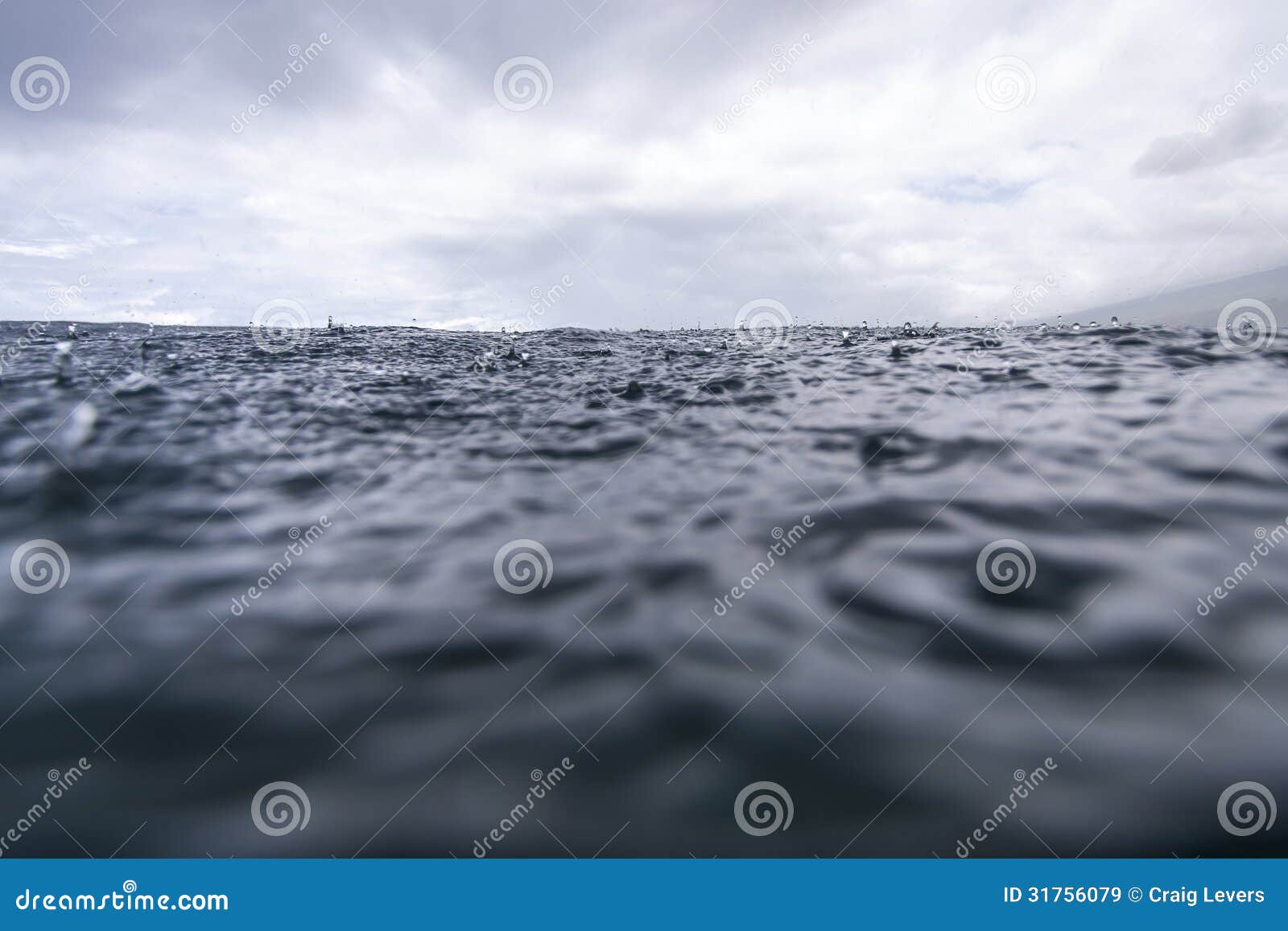 Rain on Sea stock image. Image of storm, shore, drips - 31756079