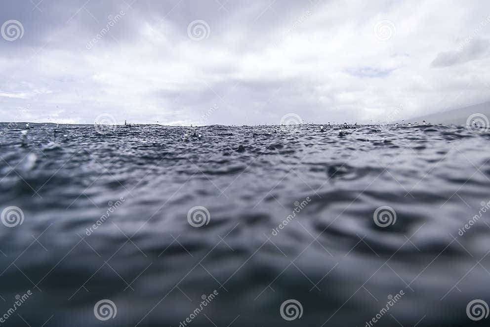Rain on Sea stock image. Image of storm, shore, drips - 31756079