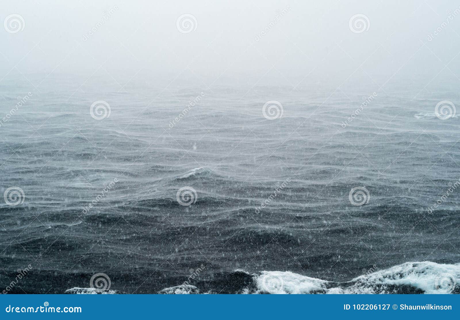 Rain at sea stock image. Image of horizon, scenic, dramatic - 102206127