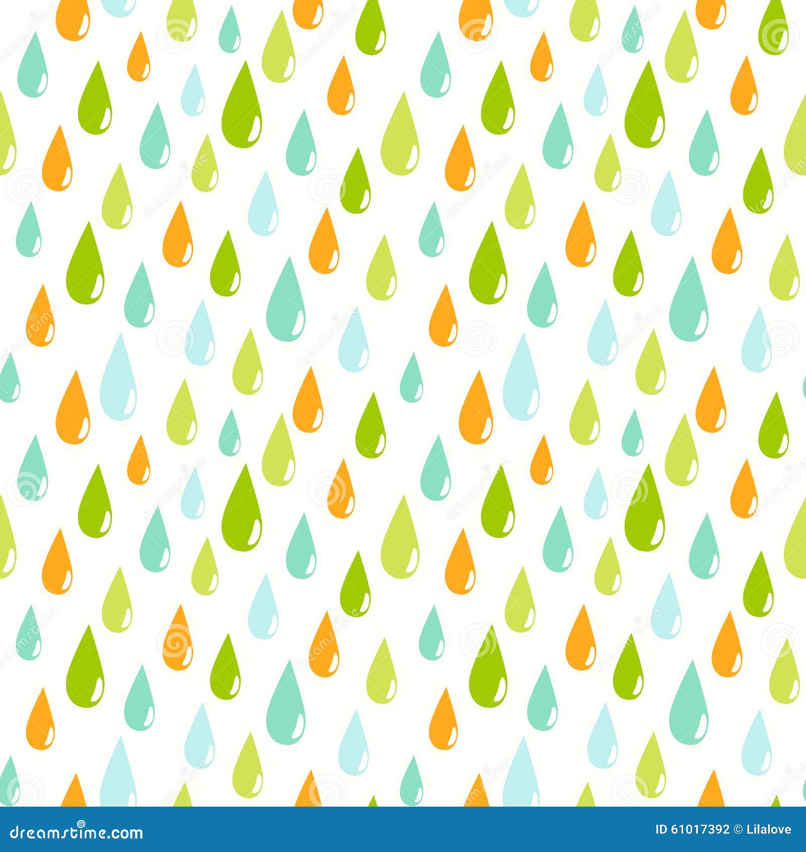 Rain Seamless Vector Pattern Stock Vector - Illustration of raindrop ...