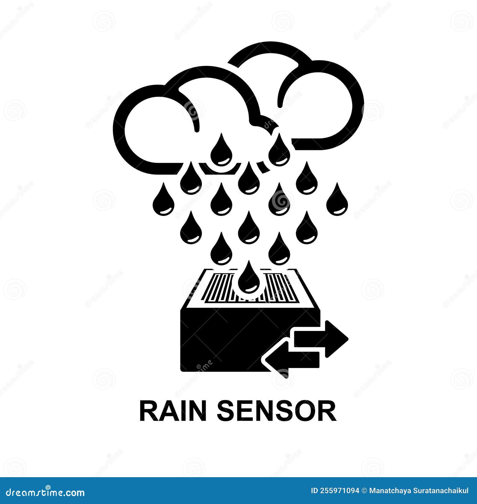 Rain Sensor Icon From Sensors Icons Collection. Creative Two Colors ... Rain Sensor Icon From Sensors Icons Collection. Creative Two Colors ...