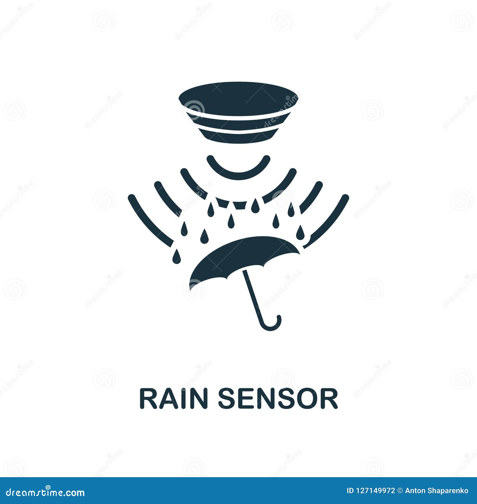 Rain Sensor Icon. Simple Element From Sensors Icons Collection. Creative Rain Sensor Icon Ui, Ux ...