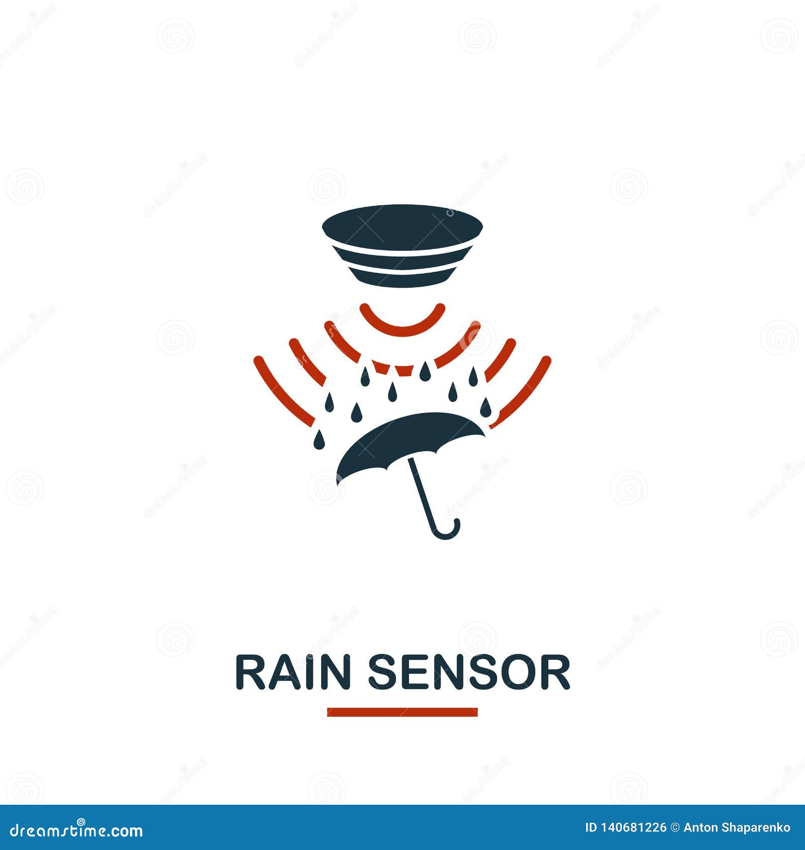 Rain Sensor Icon From Sensors Icons Collection. Creative Two Colors ... Rain Sensor Icon From Sensors Icons Collection. Creative Two Colors ...
