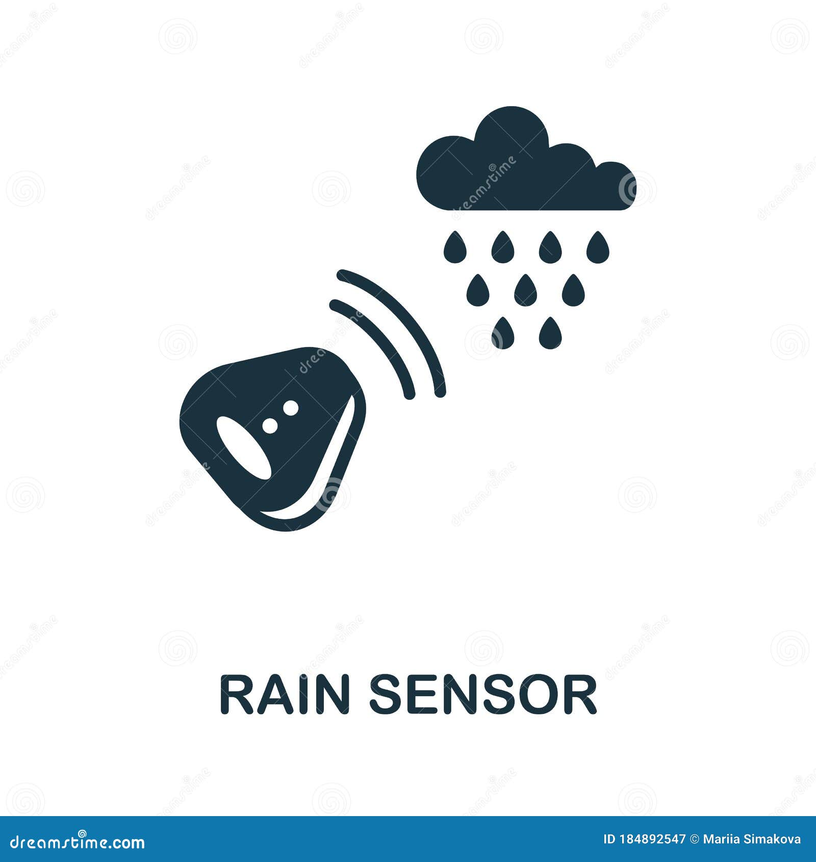 Rain Sensor Icon. Simple Element From Sensors Icons Collection ...