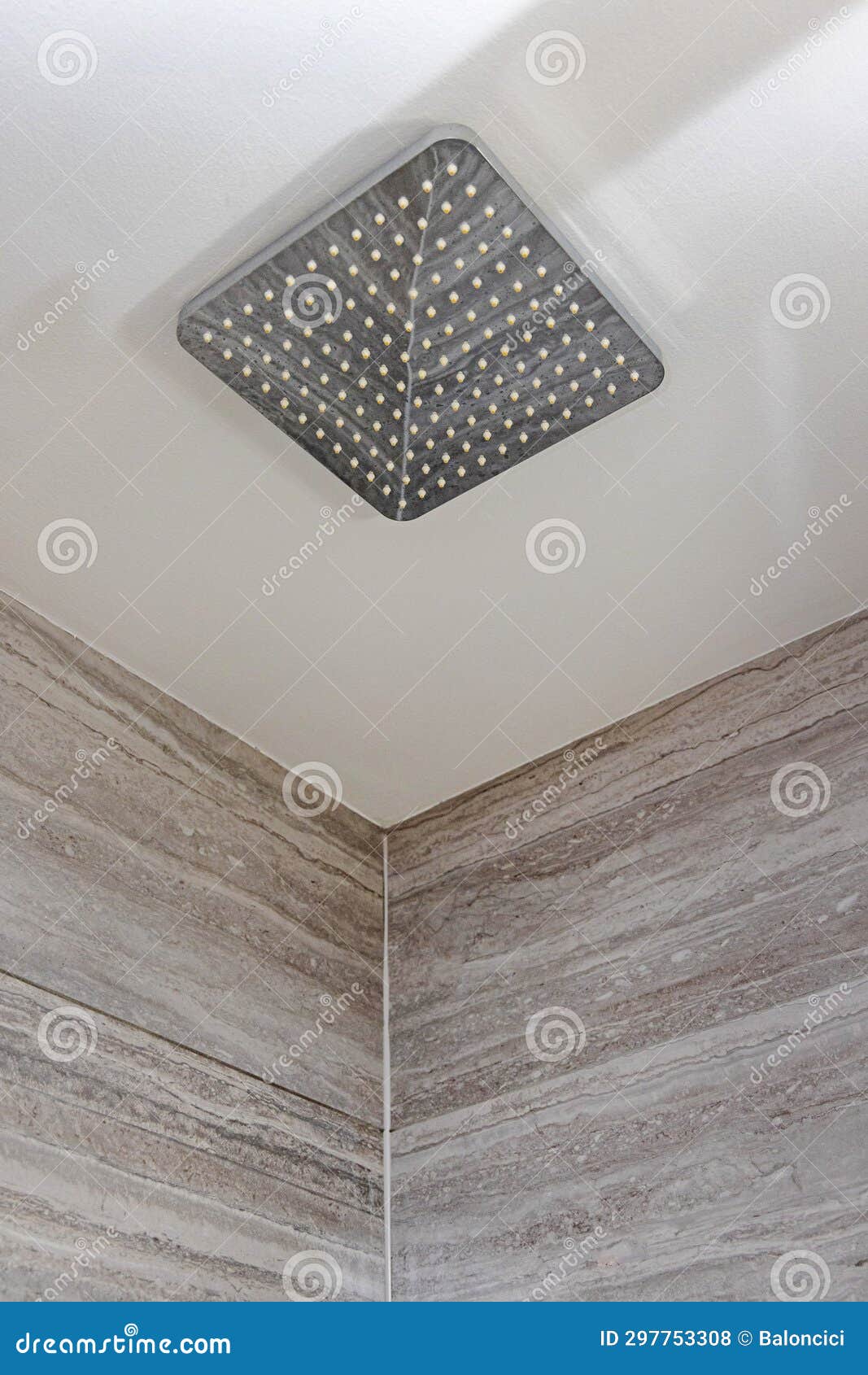 Rain Shower Head Ceiling stock photo. Image of built - 297753308